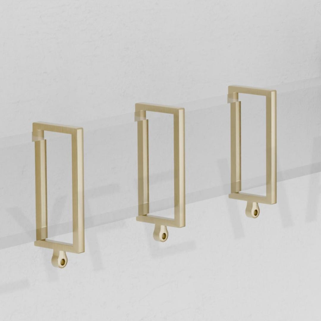 Rectangular Curtain Rings- Modern Drapery Hardware | Versatile ...