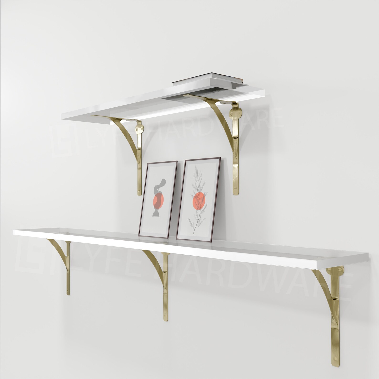 Acrylic Lucite Shelf Rack | Retail Display Shelf | Closet Organizer or ...