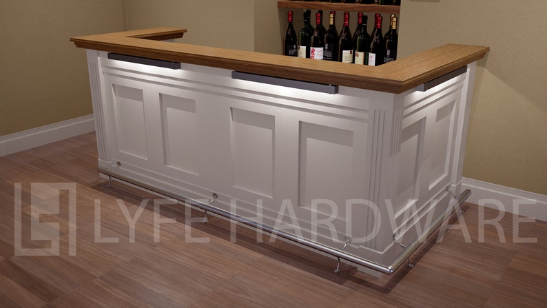 Custom Polished Stainless Steel Bar Foot Rail Kithigh Quality - Etsy