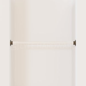 Acrylic Laundry Room Lucite Rod | Shower Curtain | Closet Rod ...