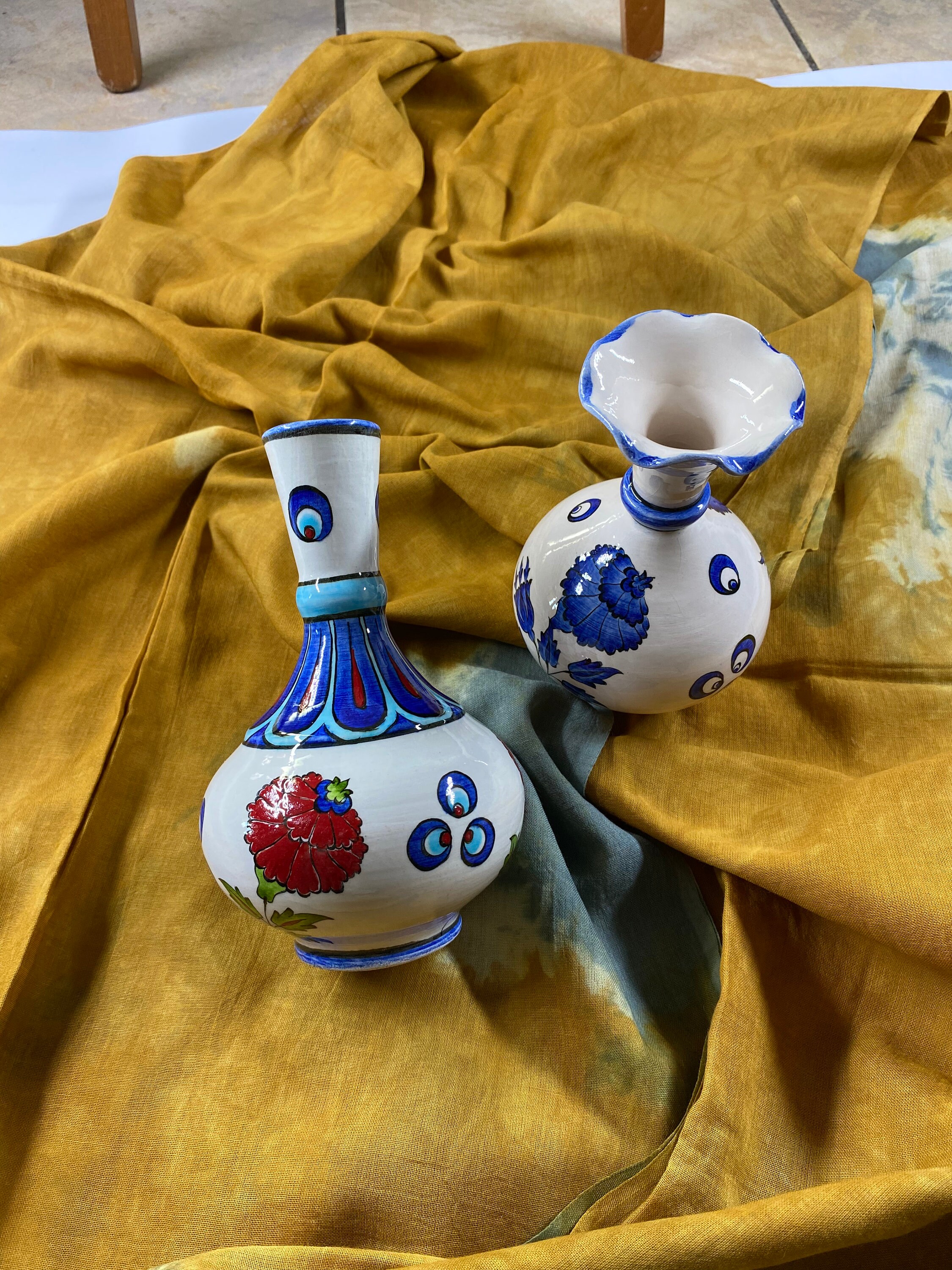 Red Carnation Vase Turkish Çini tile Art Unique Handmade Gift - Etsy