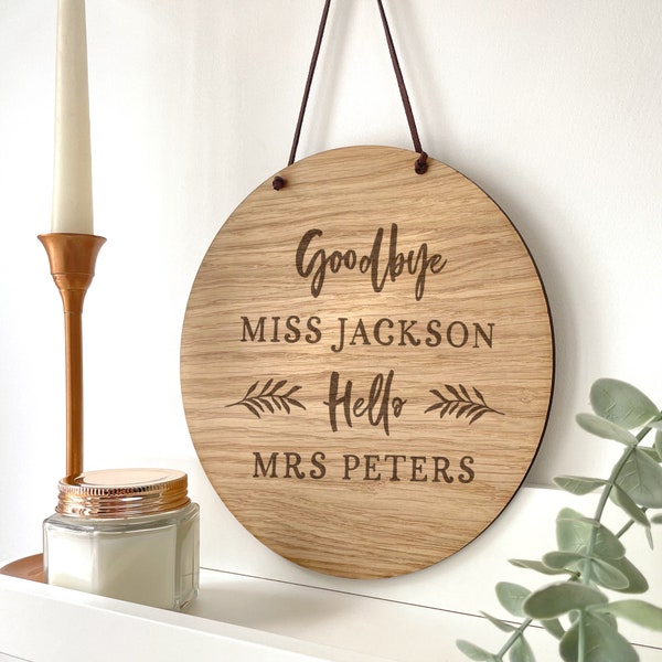 Goodbye Miss Hello Mrs - Etsy