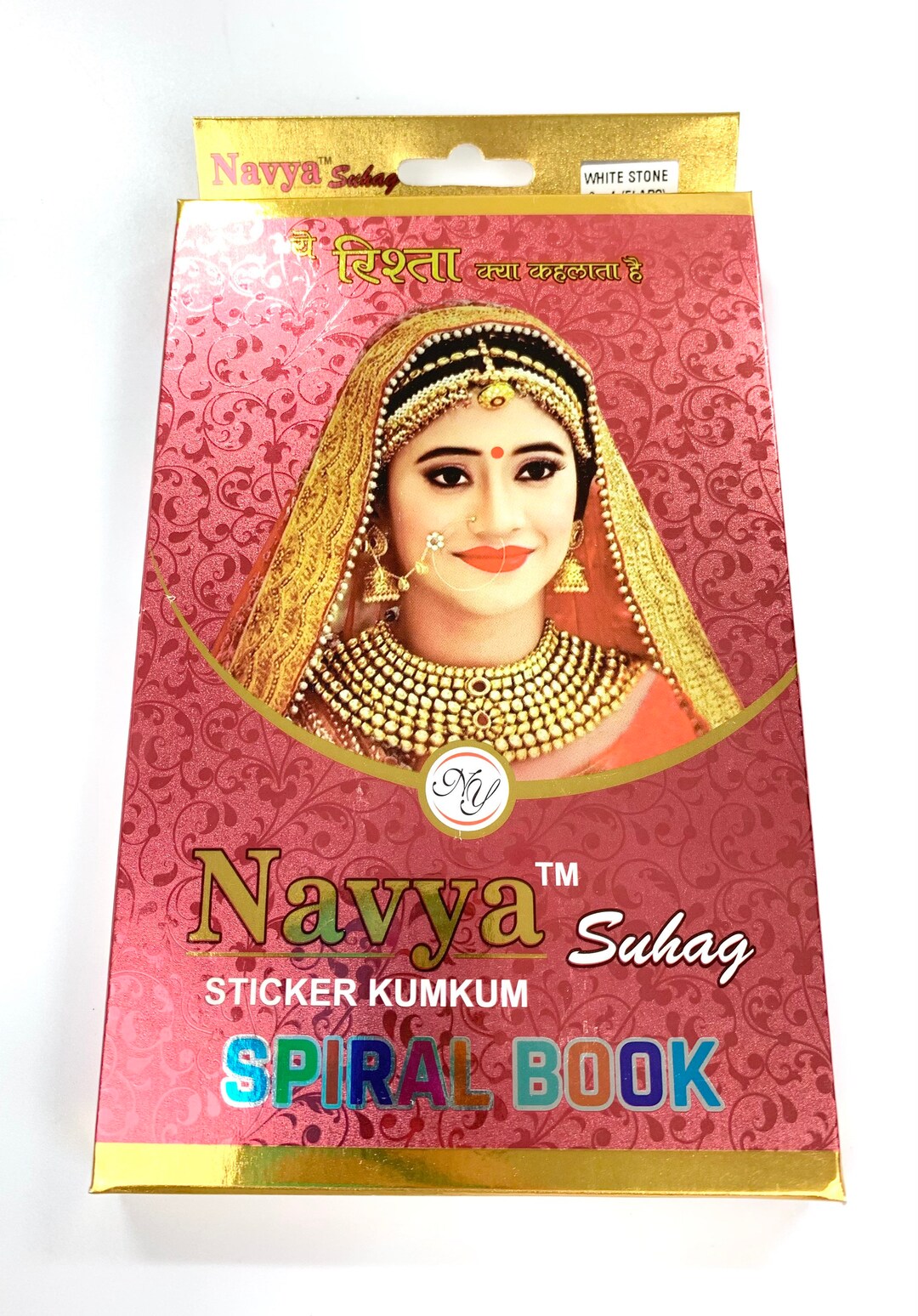 Bindi Book With Round Sticker Bindis. 2 Color Rhinestone Options ...
