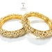 Gajra Cluster Pearl Bangles Pair in One Gram Gold Plating. - Etsy