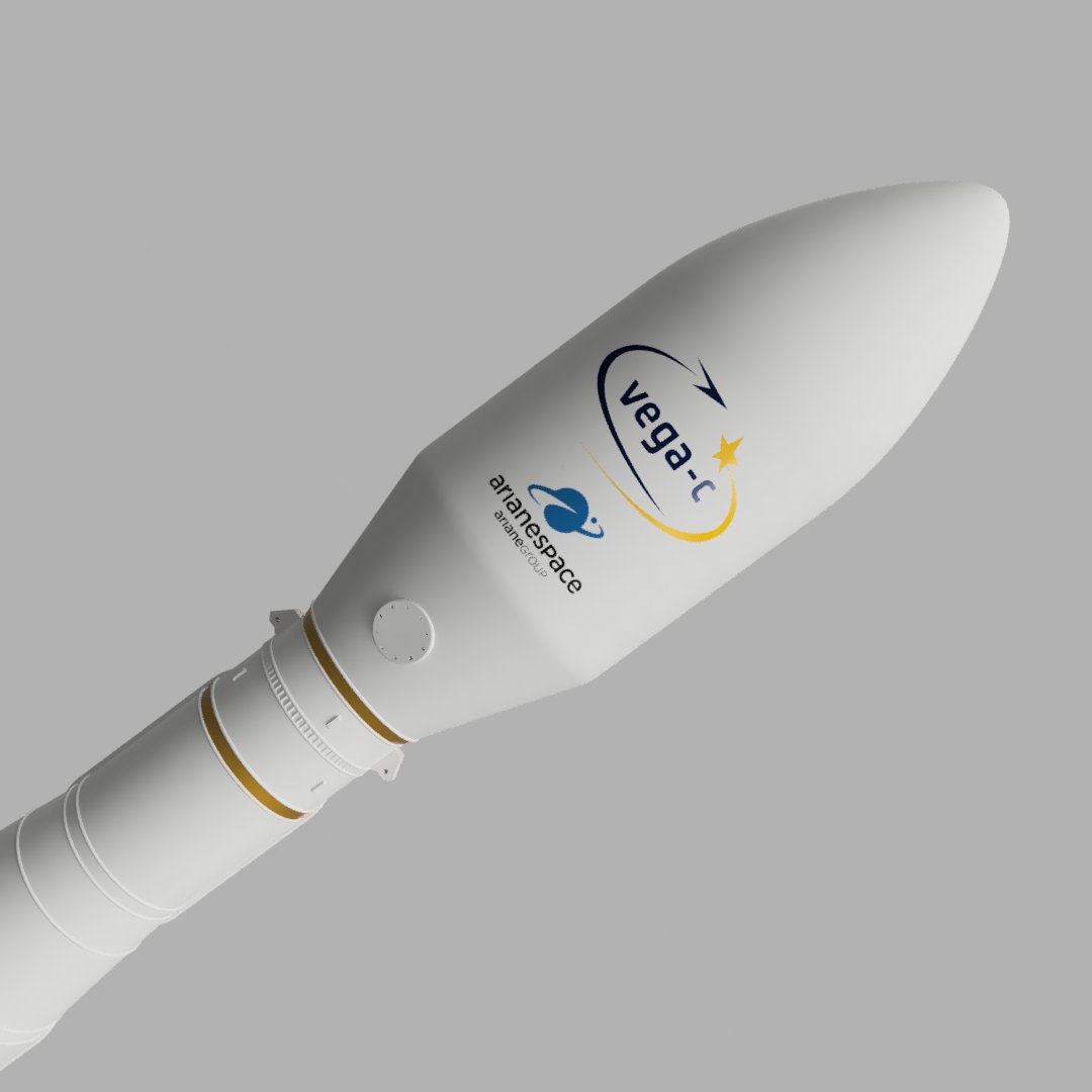 NEW! Ariane Space Vega C - 1:72 an 144 Scale Model 498/248mm. Light ...