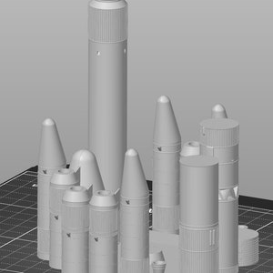 Indian ISRO GSLV MKII Model Rocket Kit 1:144 100 72 Scale 345 497 690 ...