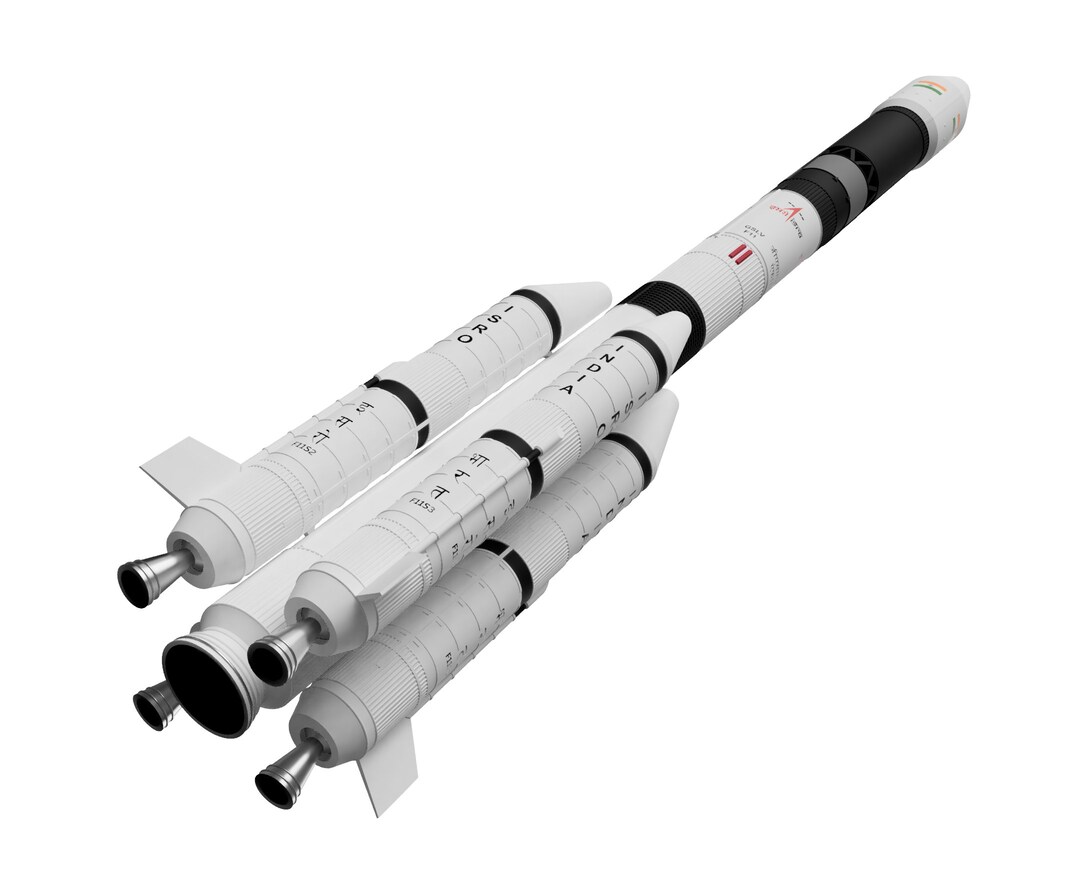 Indian ISRO GSLV MKII Model Rocket Kit 1:144 100 72 Scale 345 497 690 ...