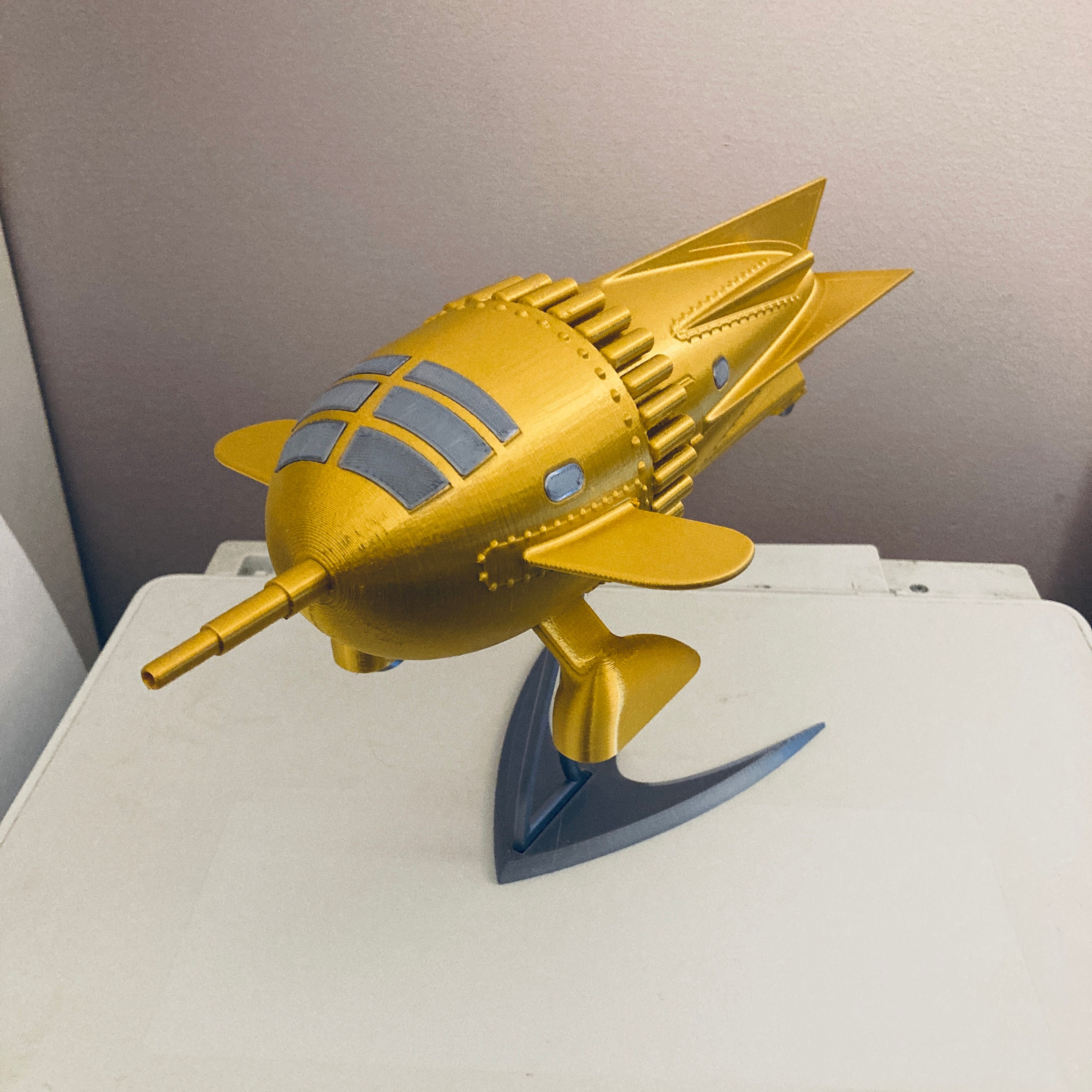 Flash Gordon Zarkov's Rocket Ship Kit Model - Super Quality 330mm 13 ...