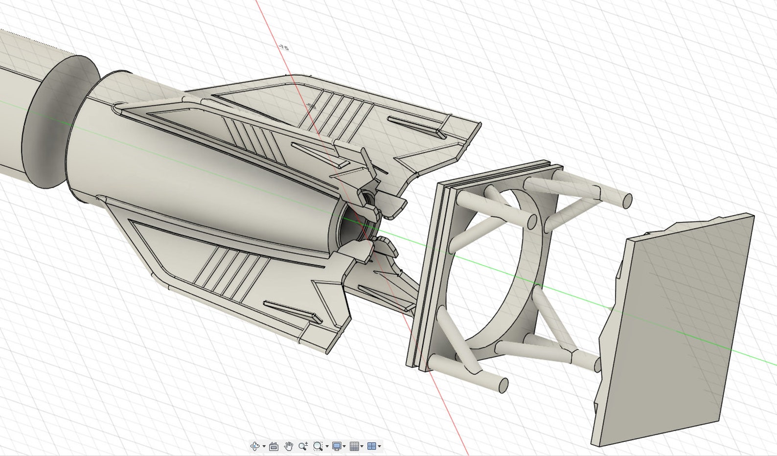 New! V2 A4 German Army Missile Model Rocket Kit and Stand 1:56 48 32 24 ...