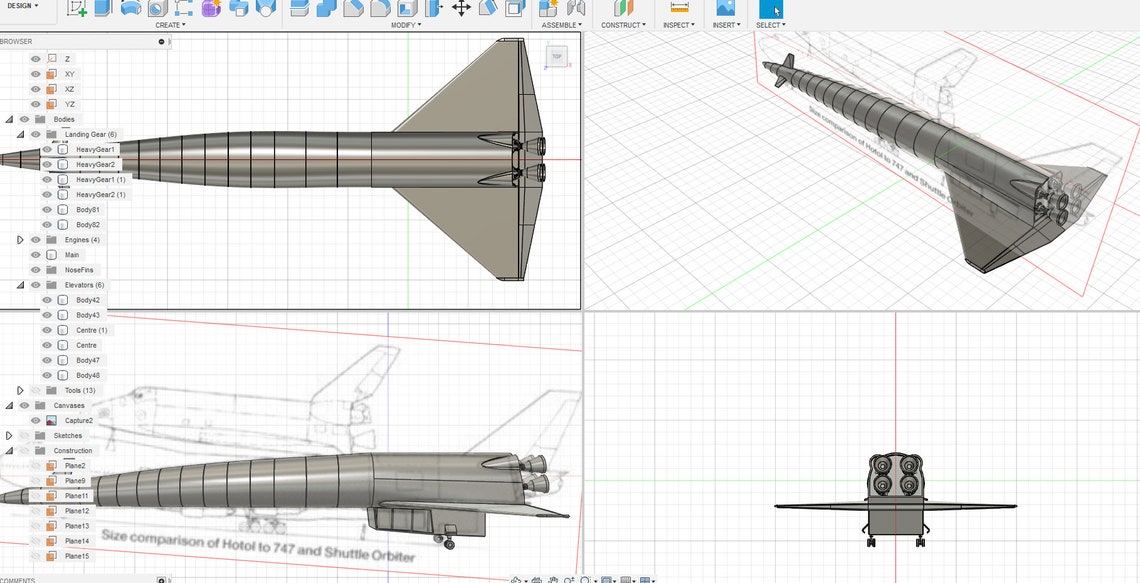 Super Rare Model Bae Hotol Horizontal Take off and Landing Space Plane ...