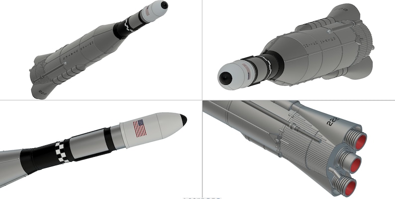 Atlas Agena Model Rocket Kit 1/144 100 72 48 Scale (ALL SILVER) - Etsy
