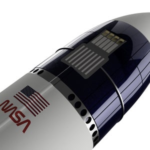 Spacex and Nasa Starship HLS Artemis 3 Lunar Lander Kit Model 1:200 ...