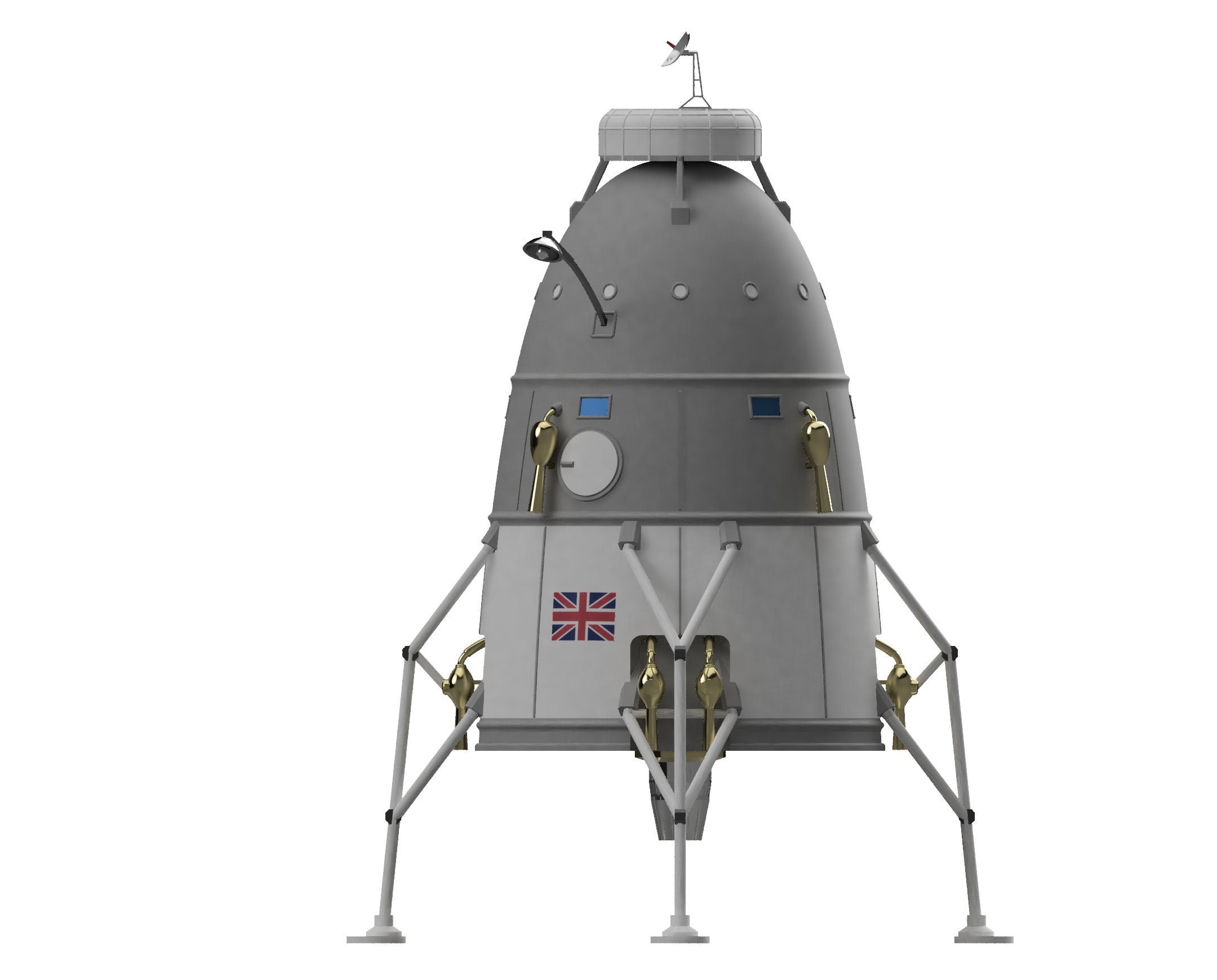 New 1950's British Lunar Lander Concept Kit Model 235mm - Etsy UK