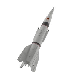 Super Rare V2 A2 (R-2A) Missile Model Rocket Kit and Stand 1:48 Scale ...