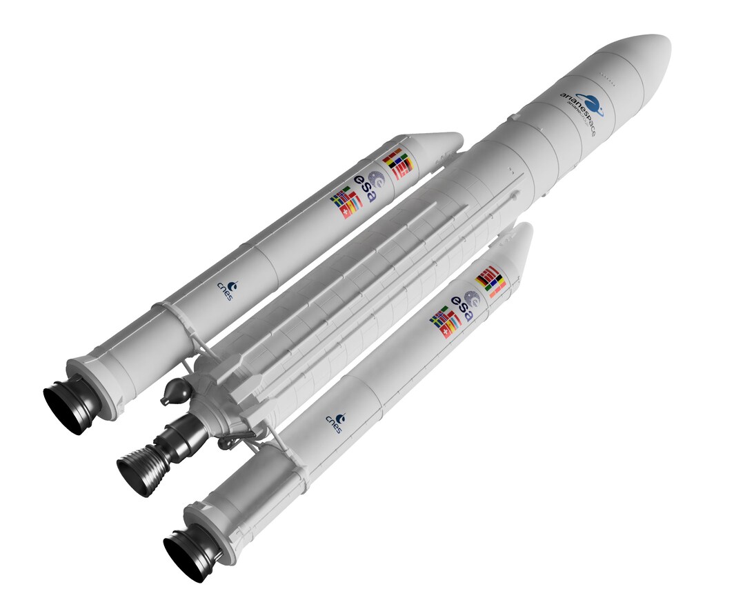 Awesome Quality Ariane 5 All White Kit Model Rocket 1:144 Scale 375mm ...