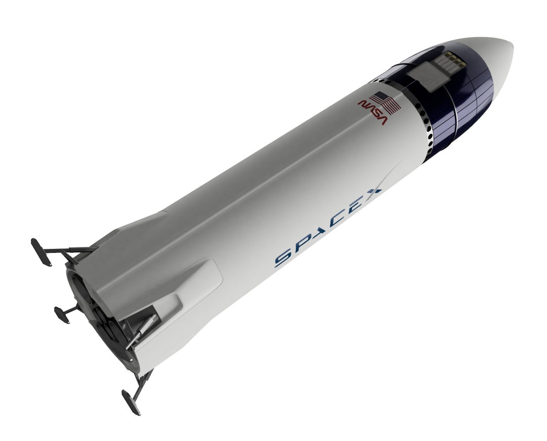 Spacex and Nasa Starship HLS Artemis 3 Lunar Lander Kit Model 1:200 ...