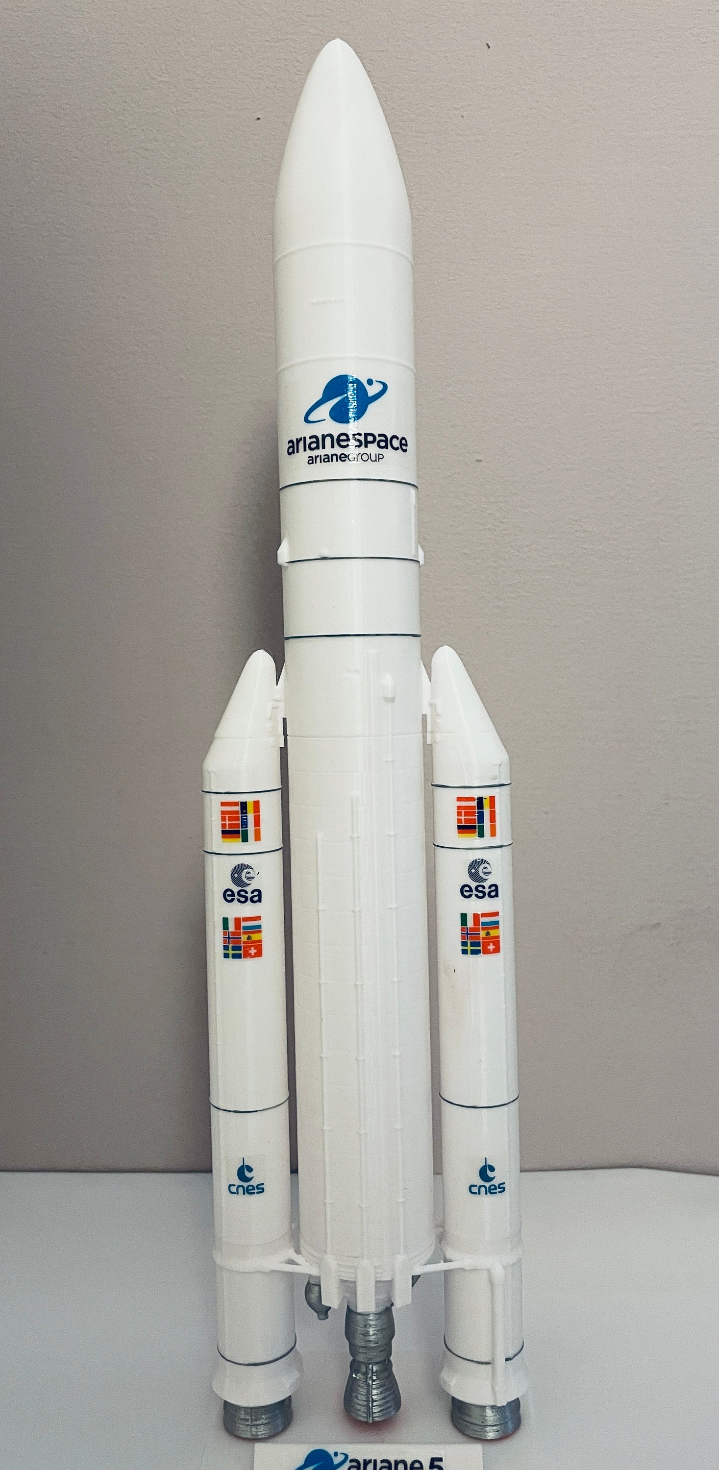 Awesome Quality Ariane 5 All White Kit Model Rocket 1:144 Scale 375mm ...