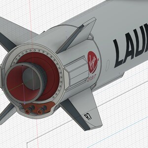 New! Virgin Orbit Launcherone Kit Model Rocket and Stand 1:48 Scale ...