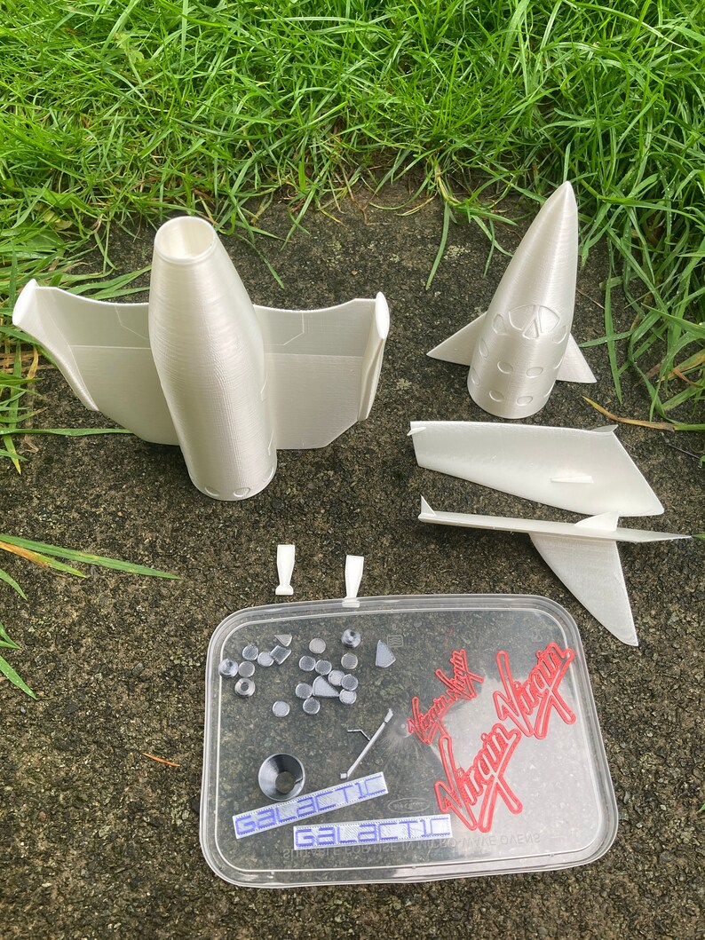 Rare Kit Model Virgin Galactic Spaceship 2 Approx 1:48 Super - Etsy