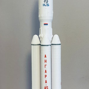 Russian Angara A5 Kit 1:144 100 72 ALL WHITE Scale 444 639 888 Mm - Etsy
