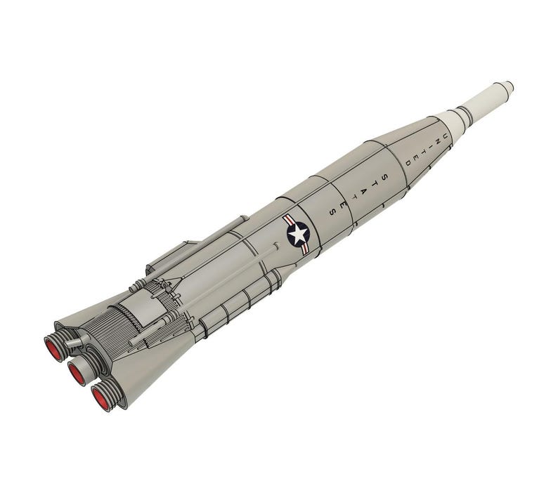 Atlas F Model Rocket Kit 1/144 100 72 48 Scale - Etsy