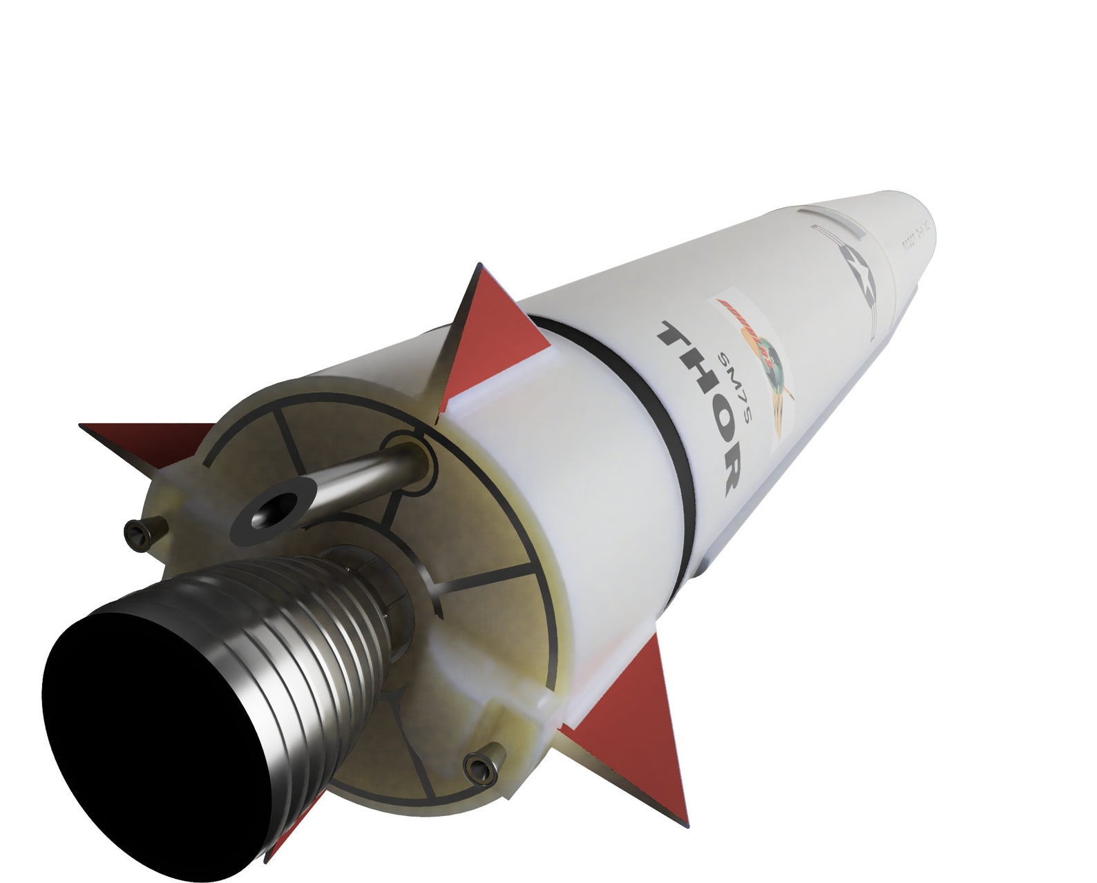New! USA THOR IRBM Missile Kit Model Rocket and Stand 1:48 72 100 144 ...