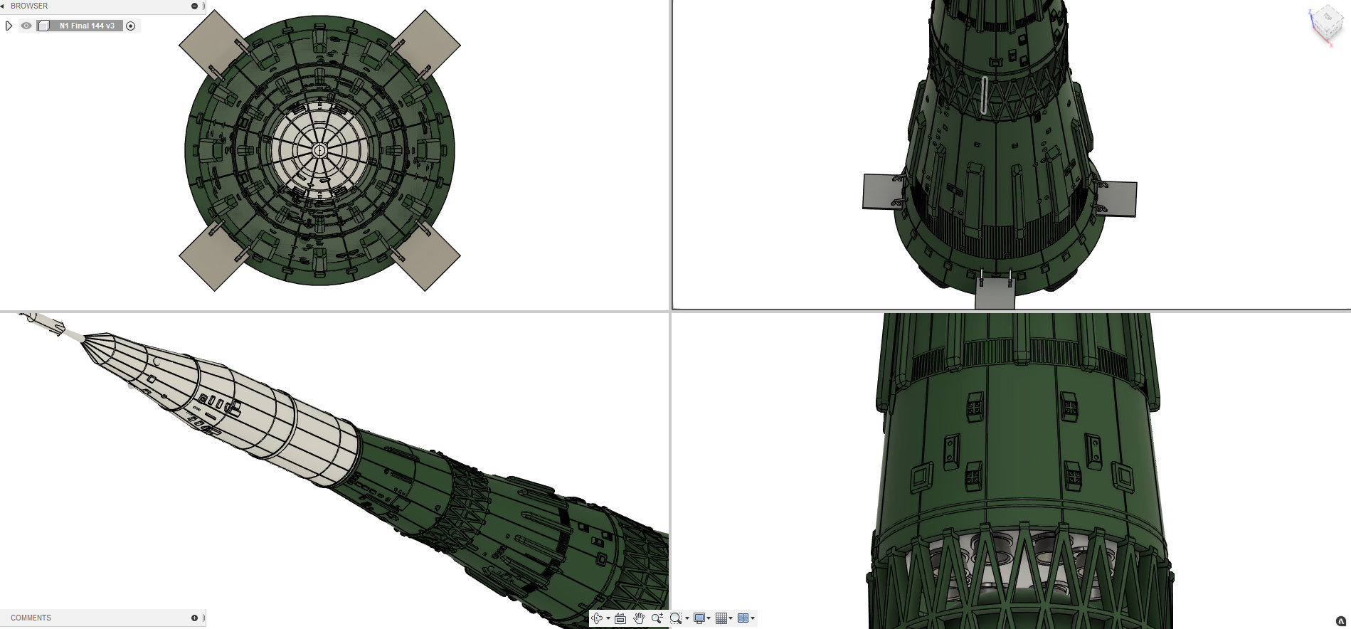 New the Mighty Soviet N1 Moon Rocket Kit Model. ALL WHITE. - Etsy