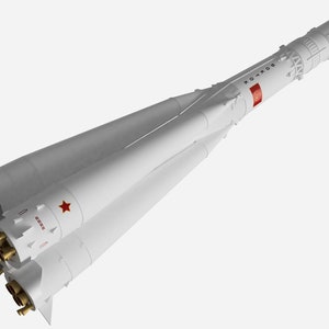 Russian Vostok Model Kit 1:144 100 72 ALL WHITE Scale 265 382 530 Mm - Etsy