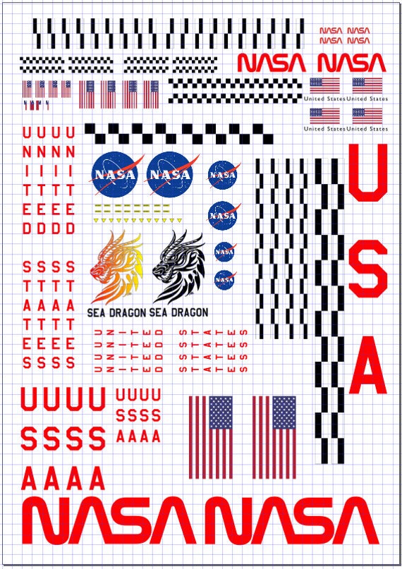 Nasa Plane Decals