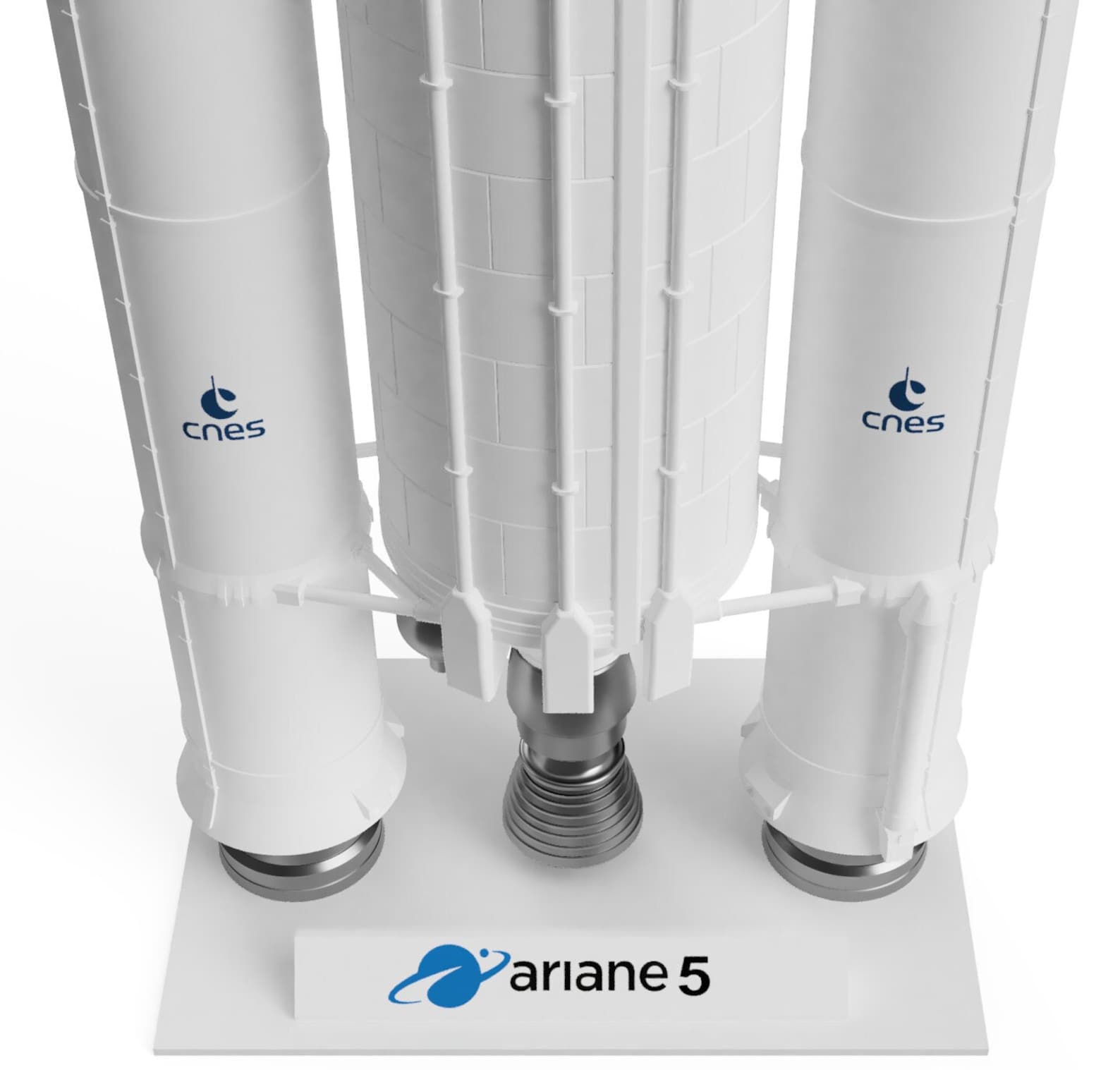 Awesome Quality Ariane 5 All White Kit Model Rocket 1:144 Scale 375mm ...