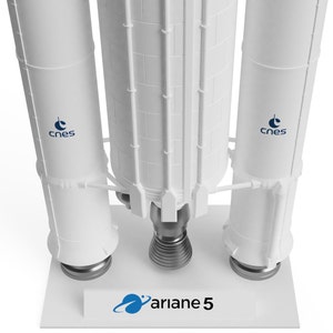 Awesome Quality Ariane 5 All White Kit Model Rocket 1:144 Scale 375mm ...