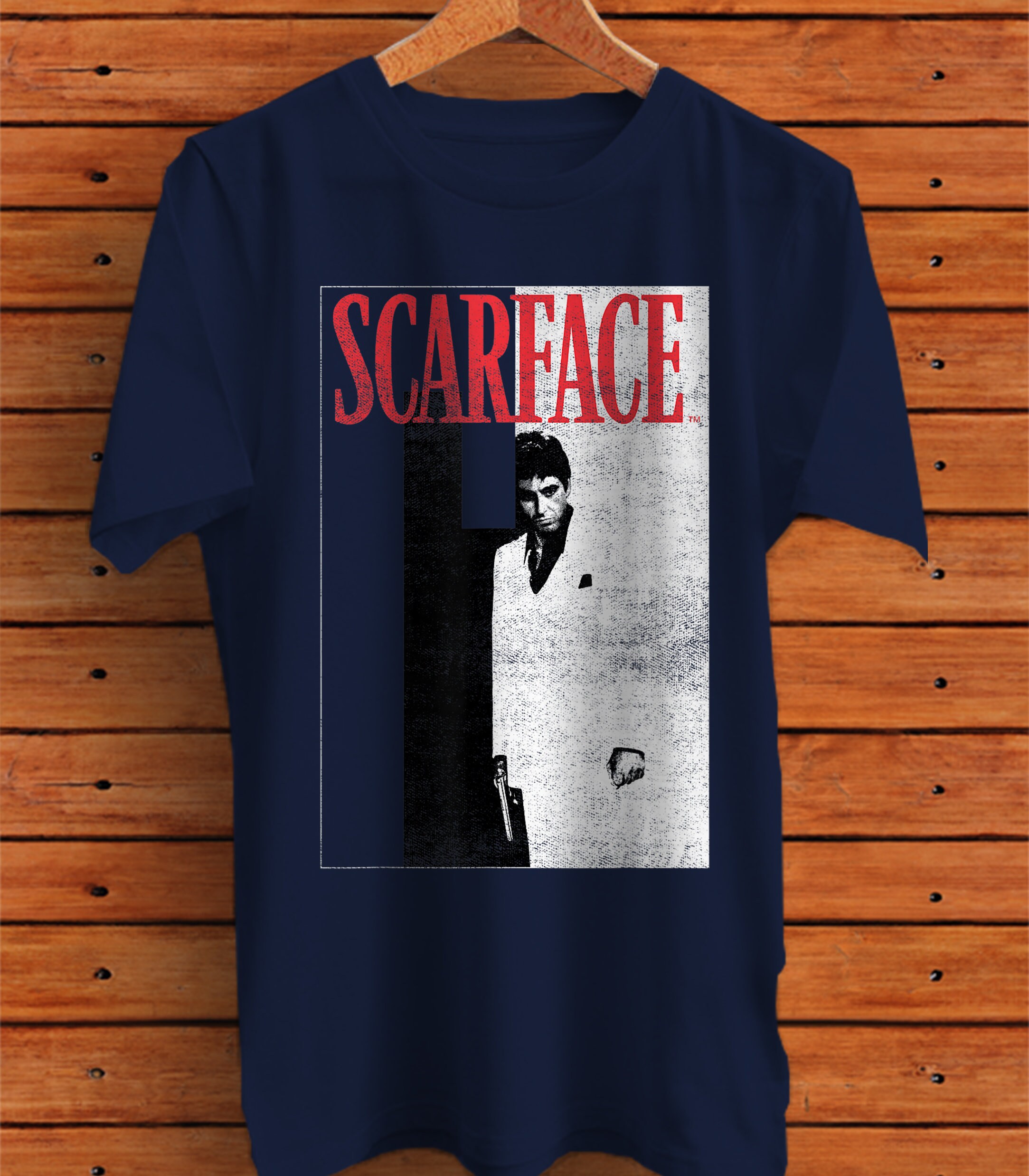 Scarface Distressed Movie Poster Photo Graphic T-Shirt sold by Tring ...