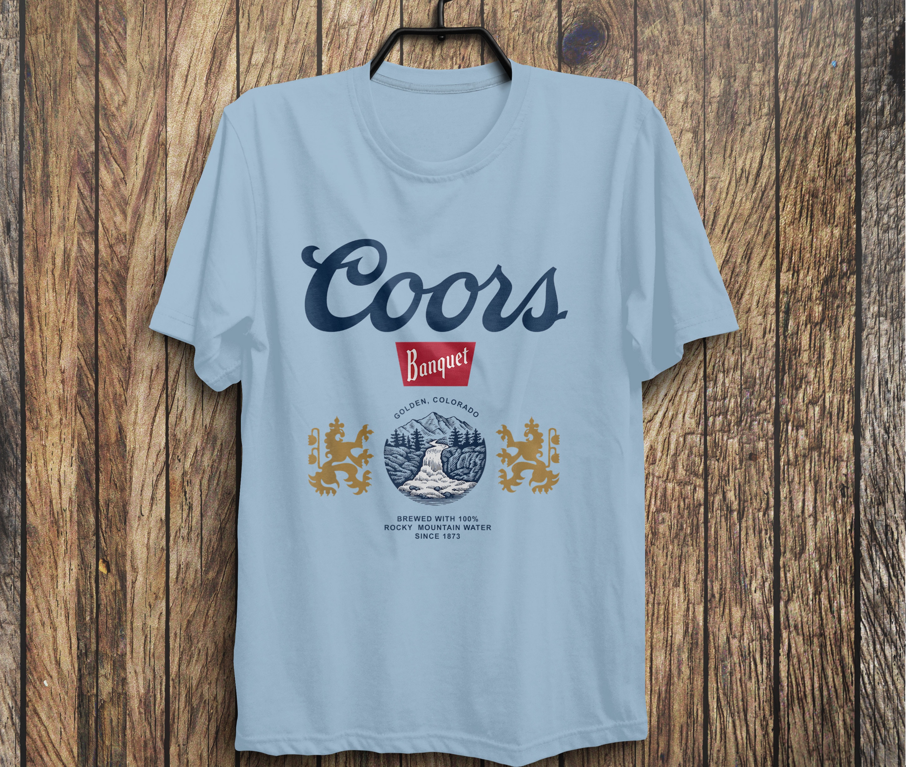 Coors Golden Colorado Banquet Beer Label Graphic T-Shirt sold by Tring ...