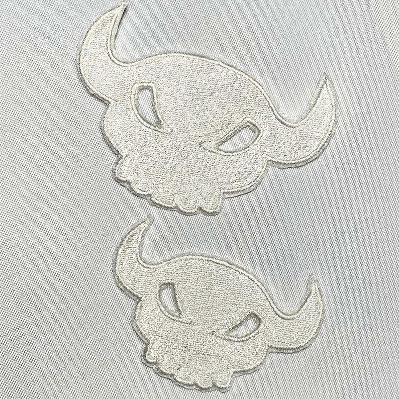 Toothless Tail Skull Iron on Patch, Toothless Dragon Iron on Patch ...