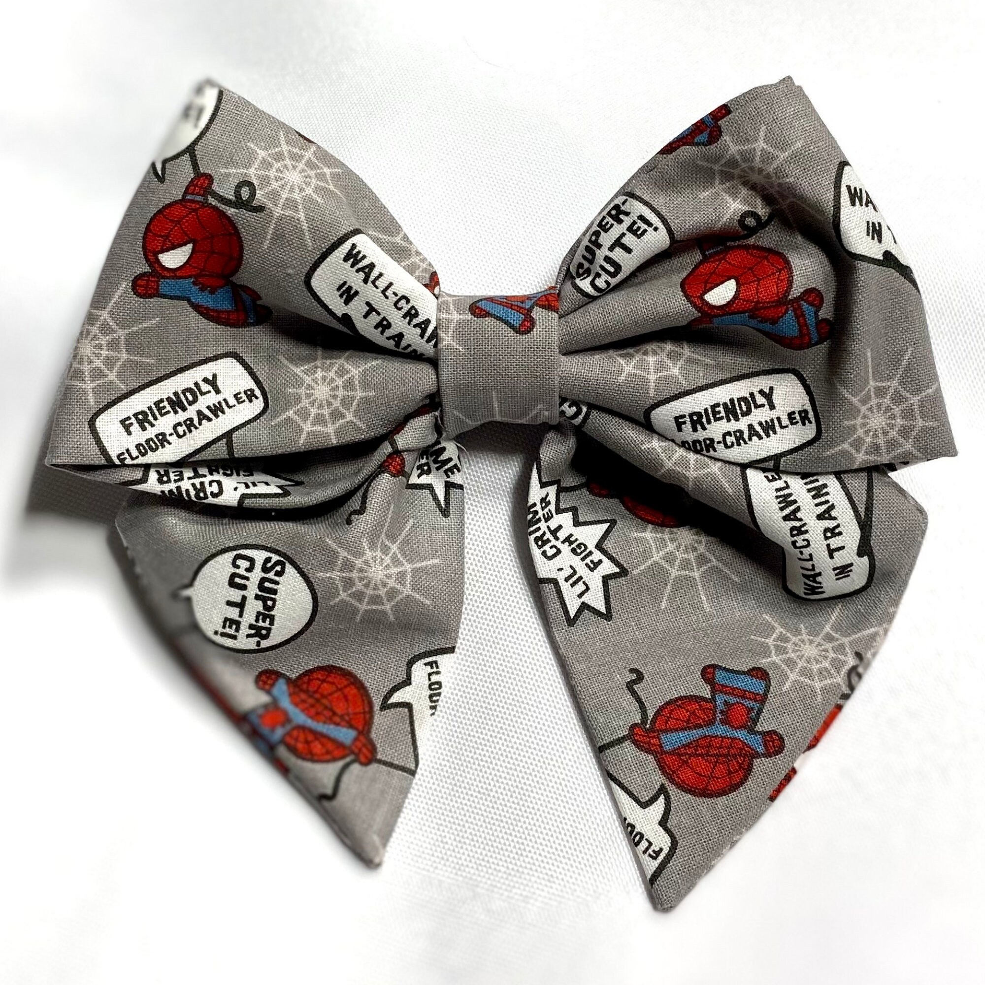 Girls Spiderman Hair Bow, Pinwheel Hair Bow, Girls Hair Clip, Spiderman ...