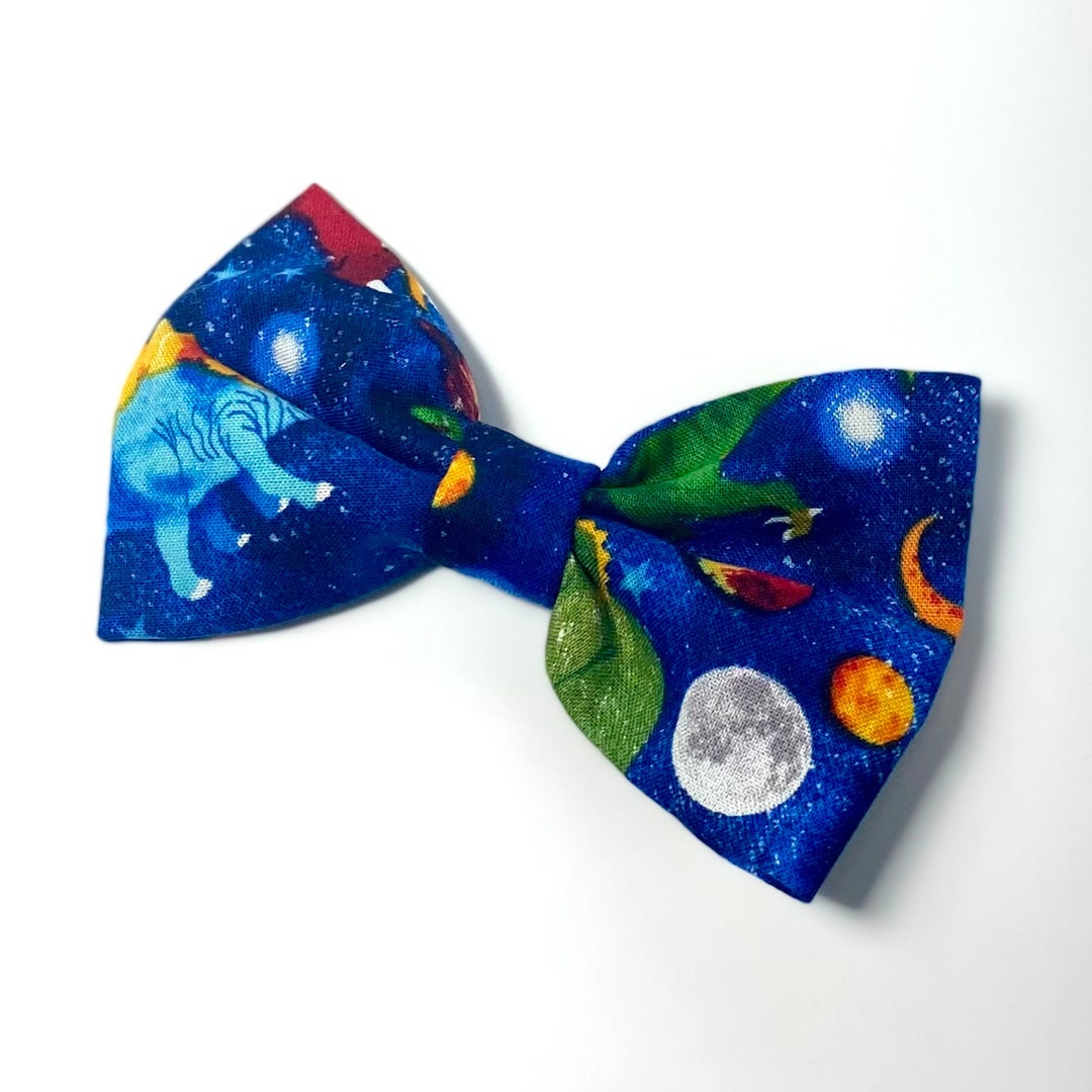 Dinosaur Space Hair Bow| Pinwheel Hair Bow| Dino Space Hair Clip/hair ...