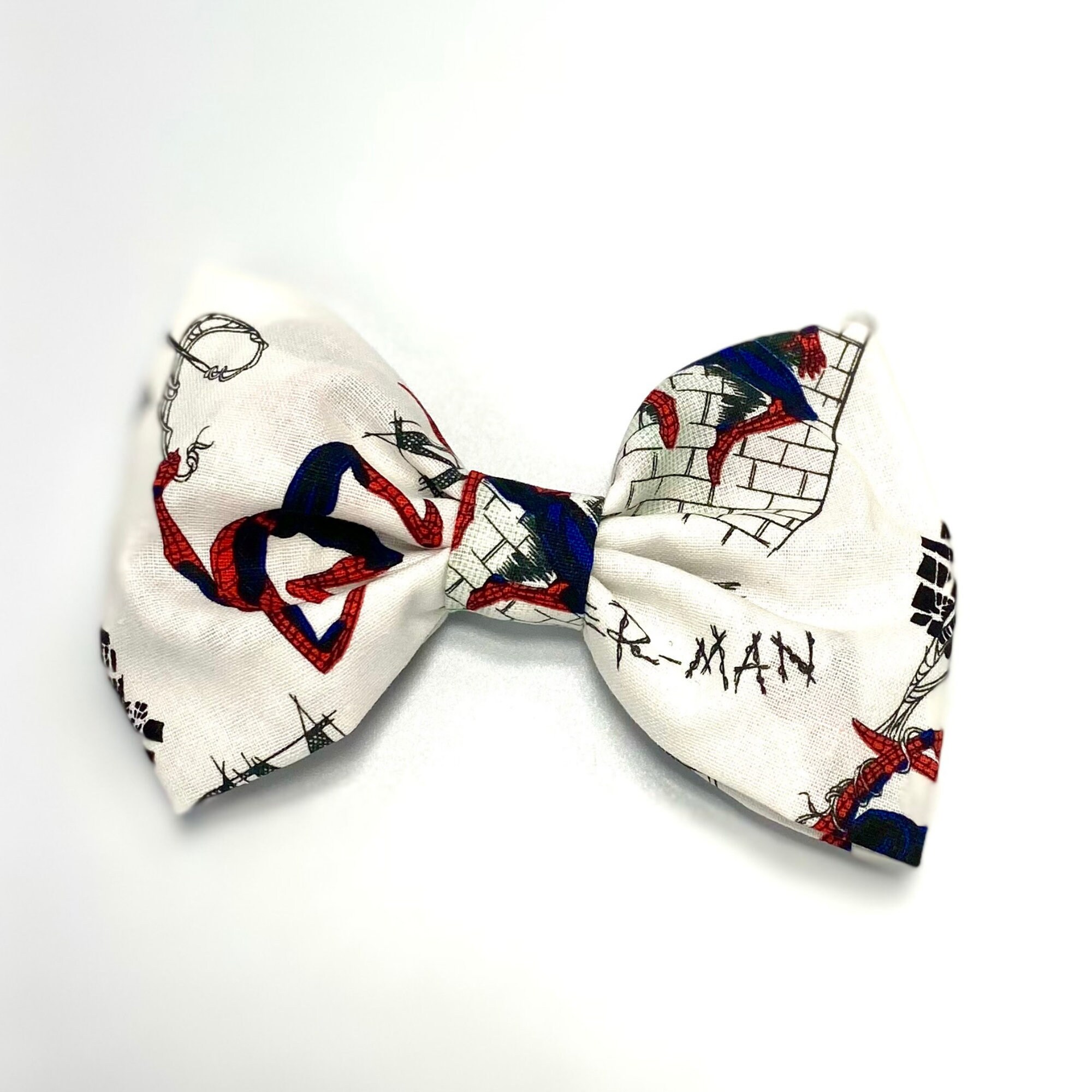 Girls Spiderman Hair Bow, Pinwheel Hair Bow, Girls Hair Clip, Spiderman ...