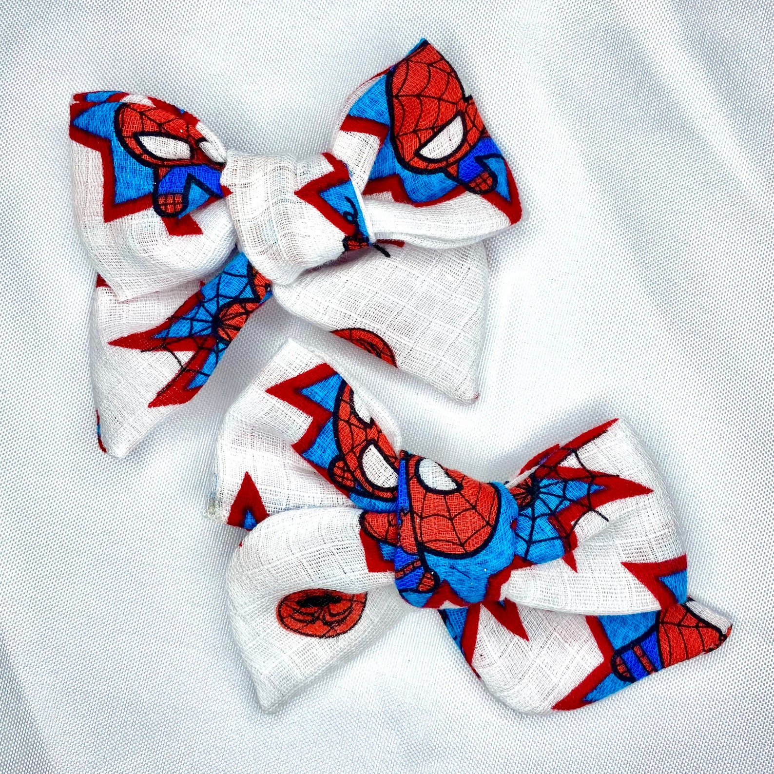 Girls Spiderman Hair Bow, Girls Hair Clip, Spiderman Bow, Gift for Her ...