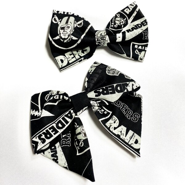 Raiders Bows - Etsy