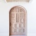 Arched Solid Wood Door With Raised Panels – Custom Interior or Entry ...