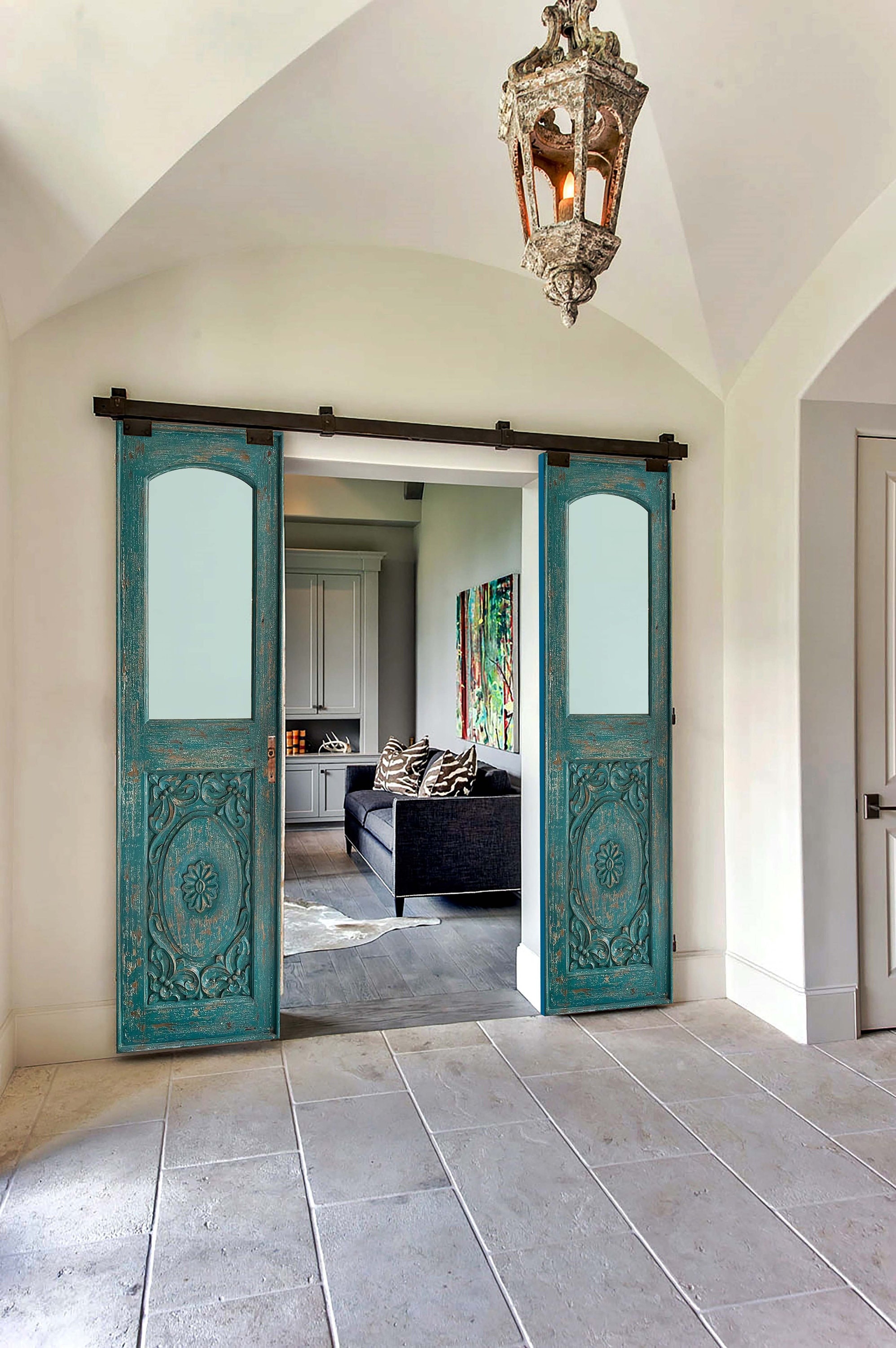Stained Glass Bifold Doors 3424