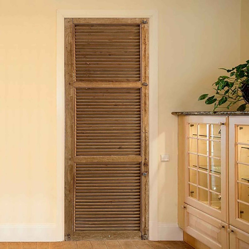 Custom Solid Wood Louvered Doors: Rustic Barn Style - Etsy