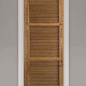 Custom Solid Wood Louvered Doors: Rustic Barn Style - Etsy