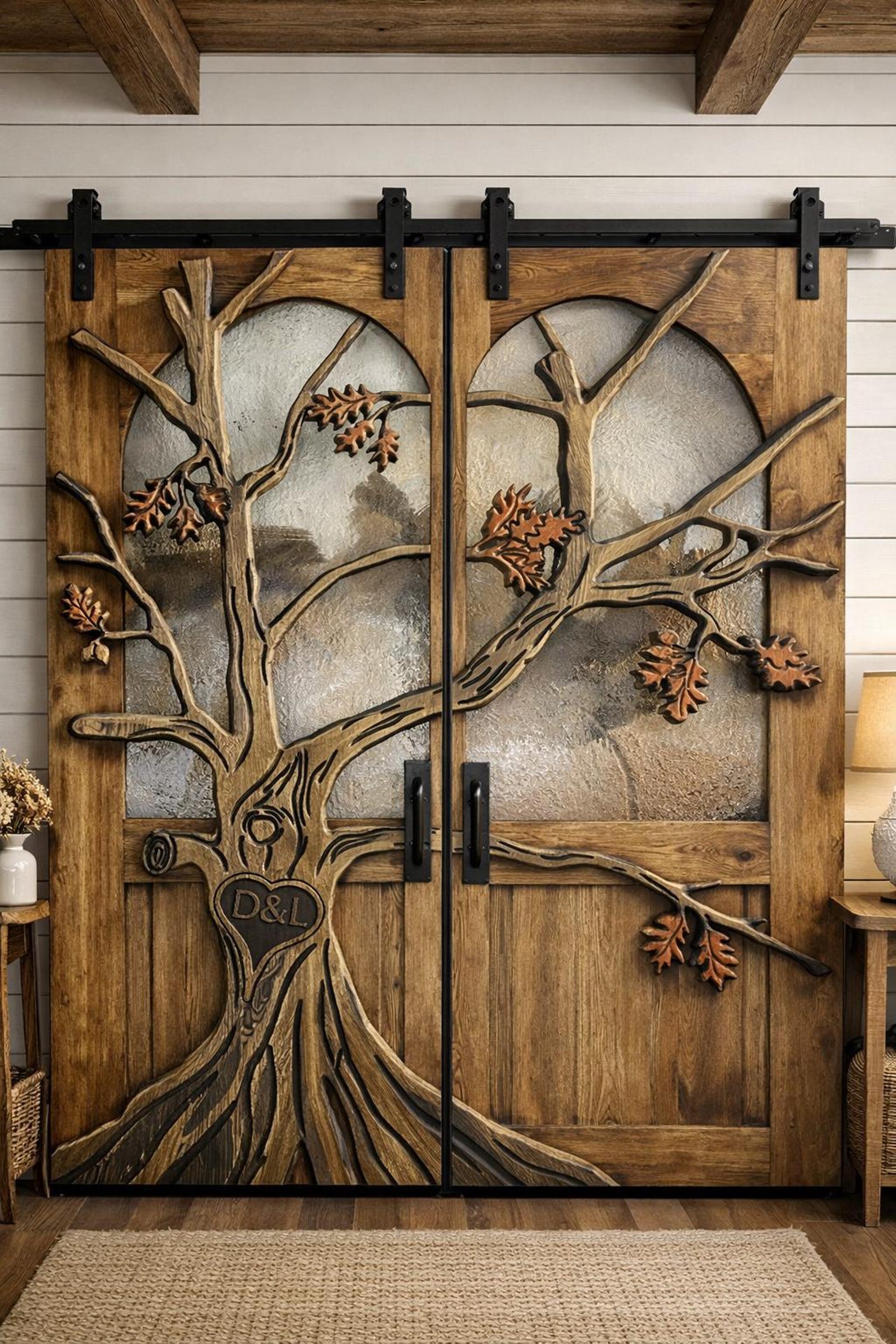 Hand-carved 3D Tree of Life Wooden Door: Custom Interior/exterior - Etsy