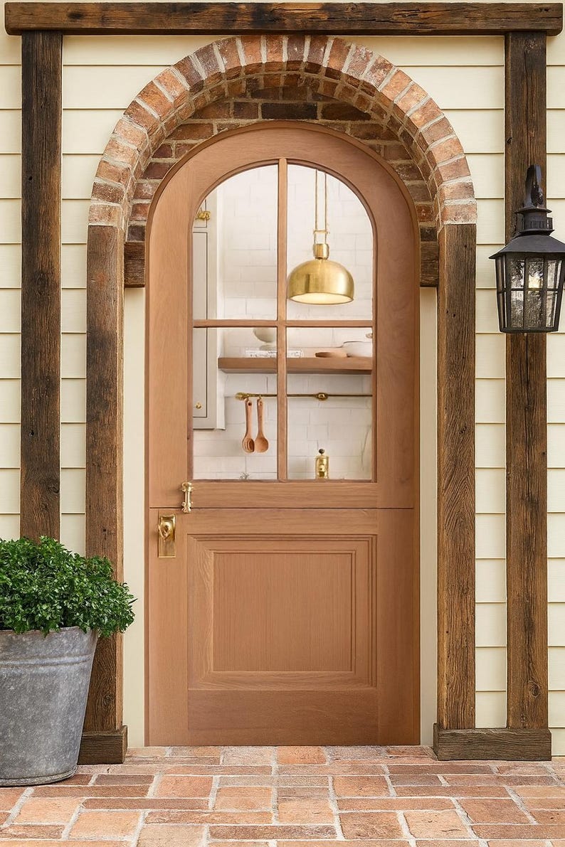 Custom Arched Dutch Door: Rustic Interior/exterior Wooden Door - Etsy