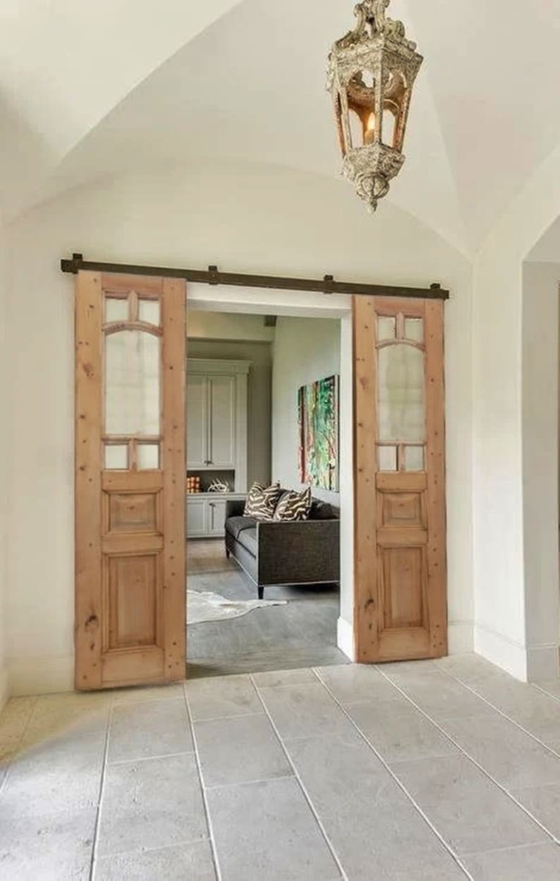Custom Antique French Door: Rustic Wood & Glass Exterior/interior - Etsy