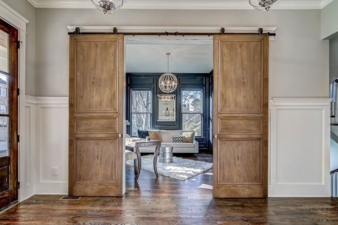 Handcrafted Antique Barn Door: Rustic Solid Wood, Sliding/hinged - Etsy