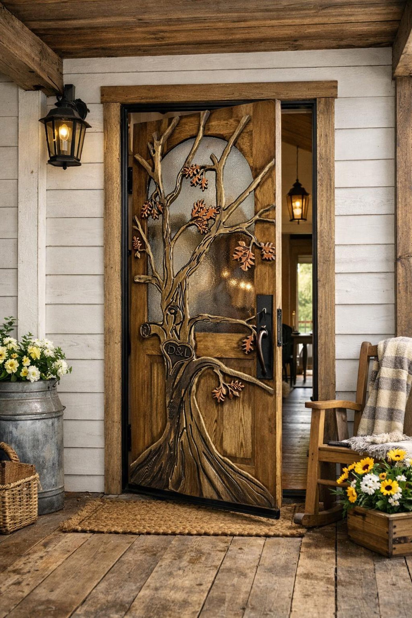 Hand-carved 3D Tree of Life Wooden Door: Custom Interior/exterior - Etsy