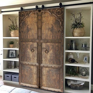 Hand-carved Distressed Barn Door: Antique Style Front Door - Etsy Australia