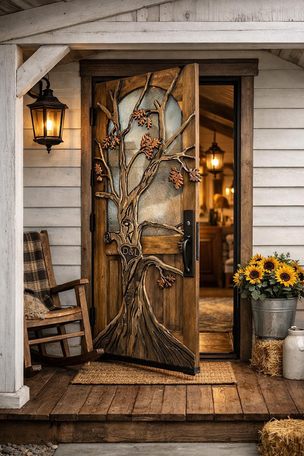 Hand-carved 3D Tree of Life Wooden Door: Custom Interior/exterior - Etsy